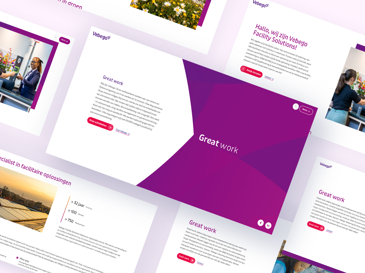 Vebego - Een complete rebranding en herontwikkeling van digitale systemen